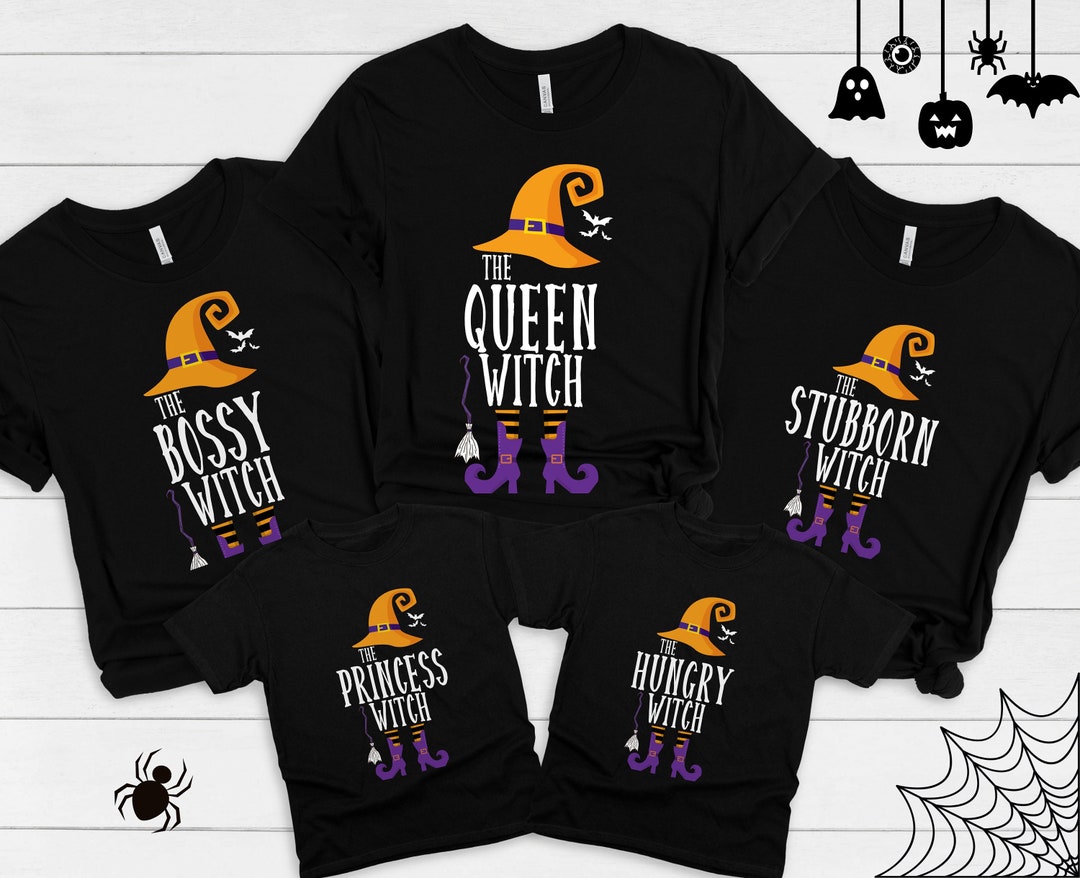 Custom Witch Shirt, Funny Matching Halloween Costume, Funny Halloween Shirt for Groups ...