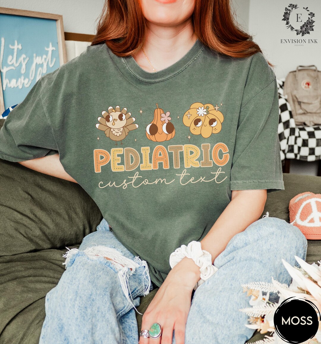 Custom Pediatric Shirt, Comfort Colors Pediatric Thanksgiving Tshirt ...