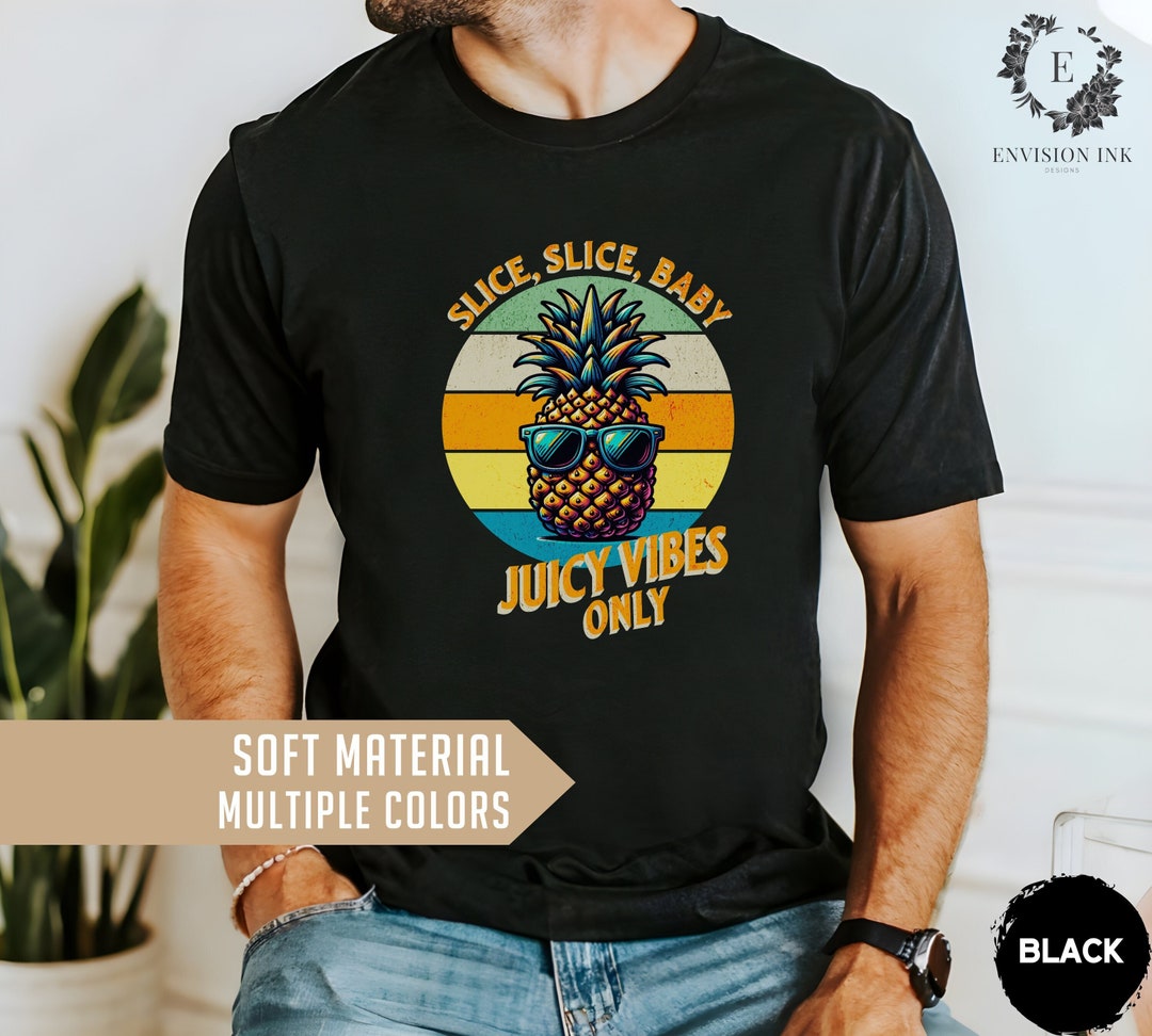 Pineapple Graphic Shirt, Foodie Tshirt, Tropical Beach Tee, Funny ...