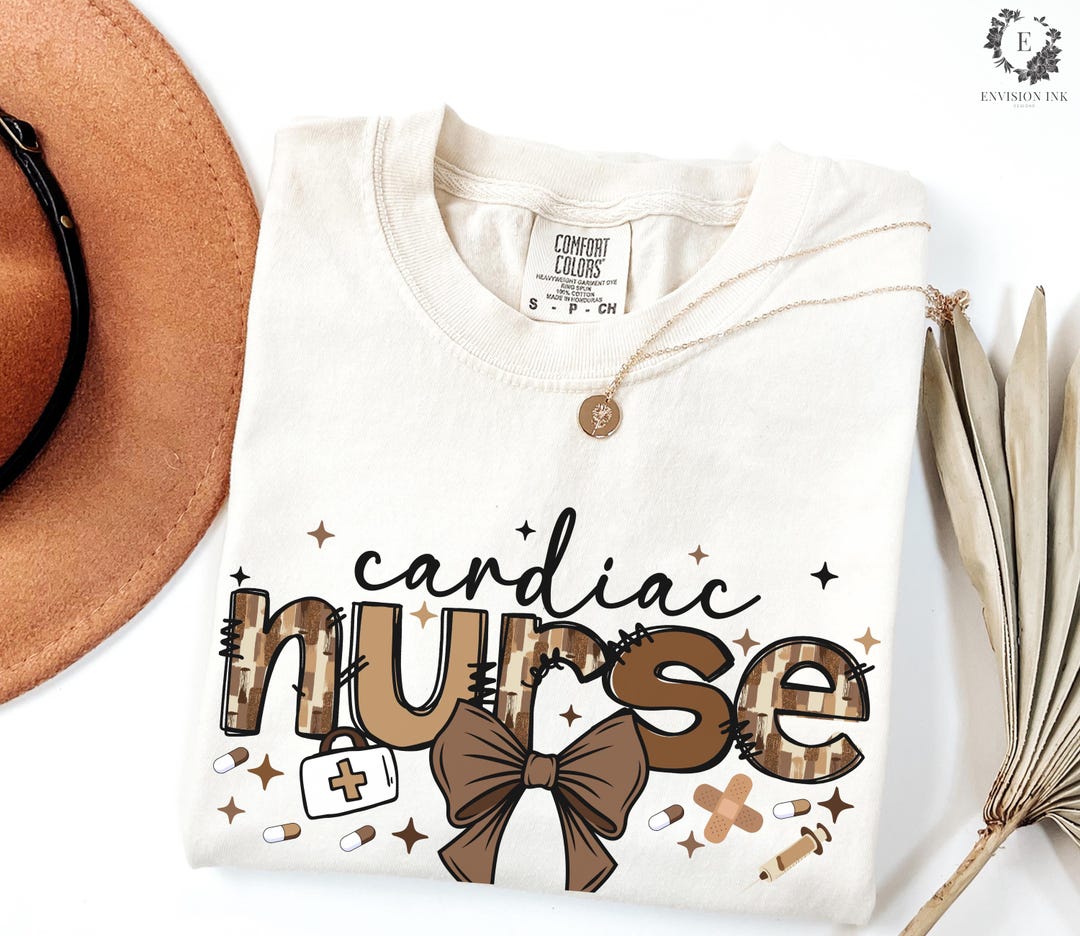 Comfort Colors Cardiac Nurse Shirt, Black History Shirt, Melanin Nurse ...