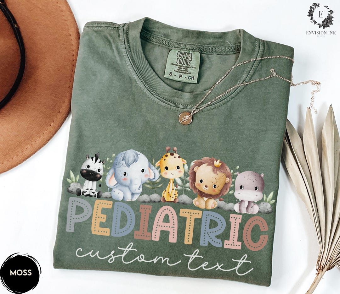Custom Pediatric Nurse Shirt Comfort Colors Peds Nurse Shirt ...
