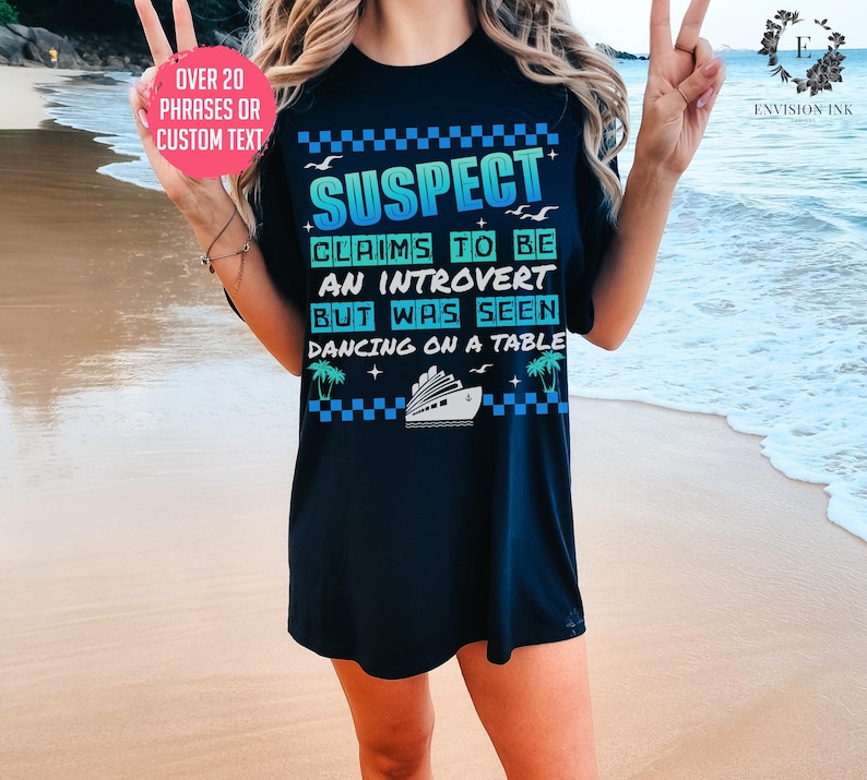 Cruise Shirt, Funny Suspect Cruise T-shirt, Funny Cruising Tees ...