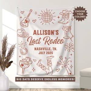 Bachelorette Party Decoration, Bachelorette Banner, Last Rodeo ...