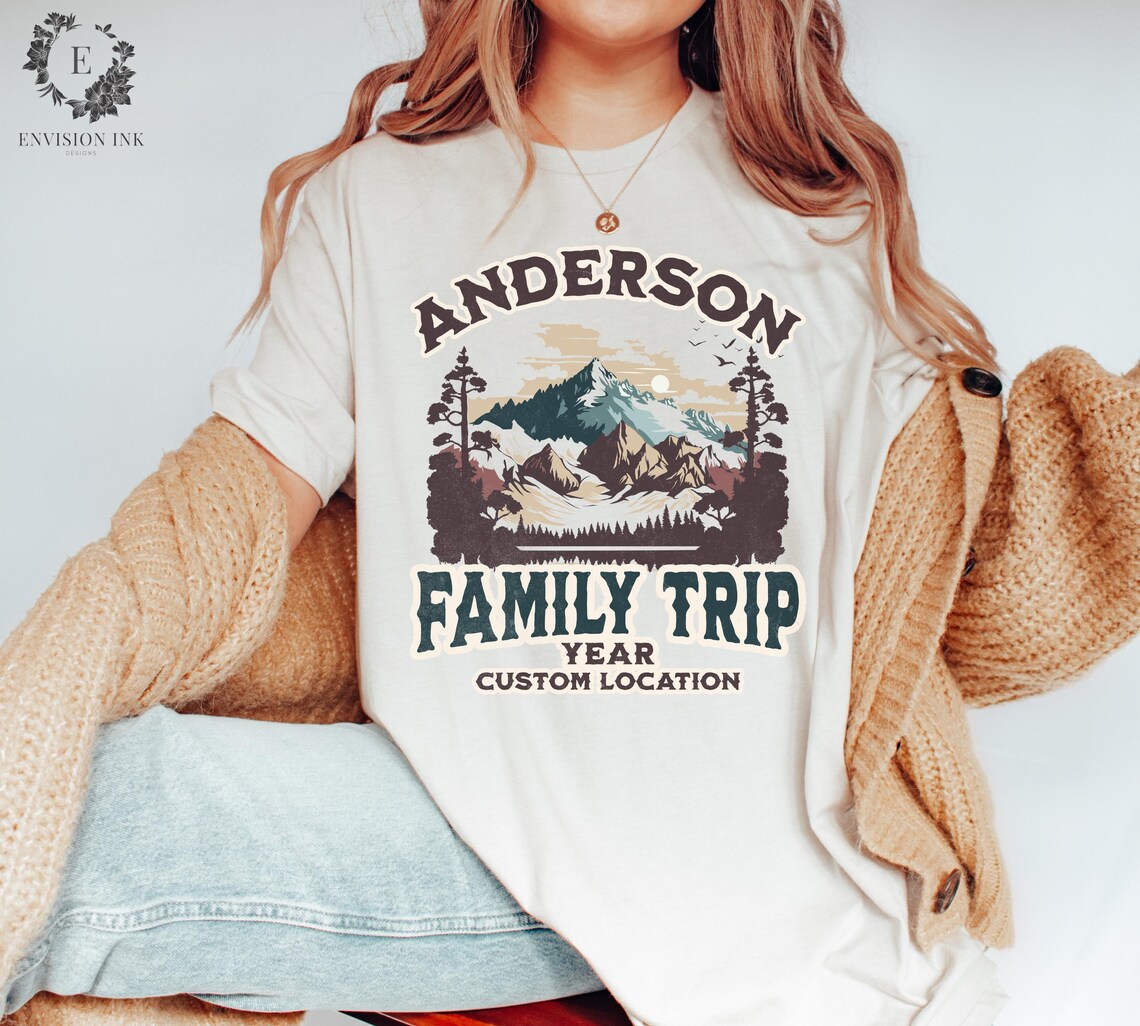 Matching Mountain Vacation Tees, Custom Camping Shirts, Nature Hiking ...