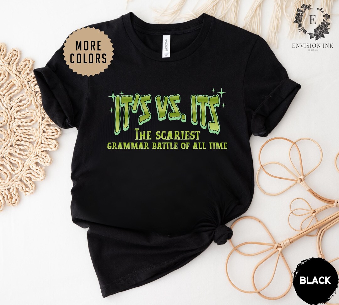 English Teacher Grammar Shirt, Halloween Punctuation Shirt, School ...