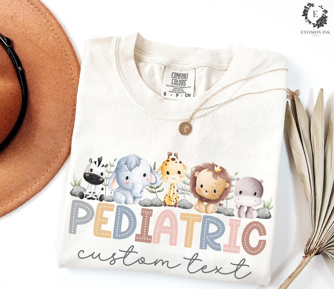 Custom Pediatric Nurse Shirt Comfort Colors Peds Nurse Shirt ...