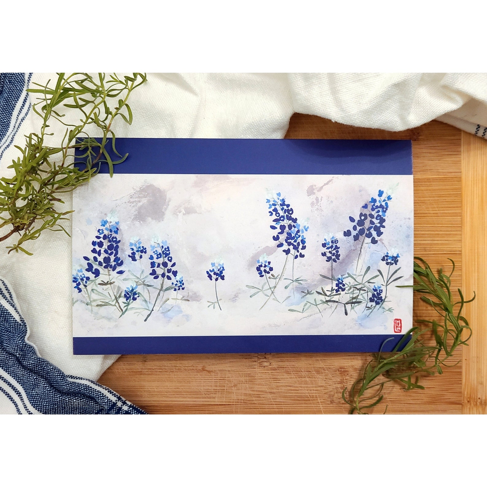 Bluebonnet Blank Greeting Card, Set of 4, Bluebonnet Cards, Texas ...