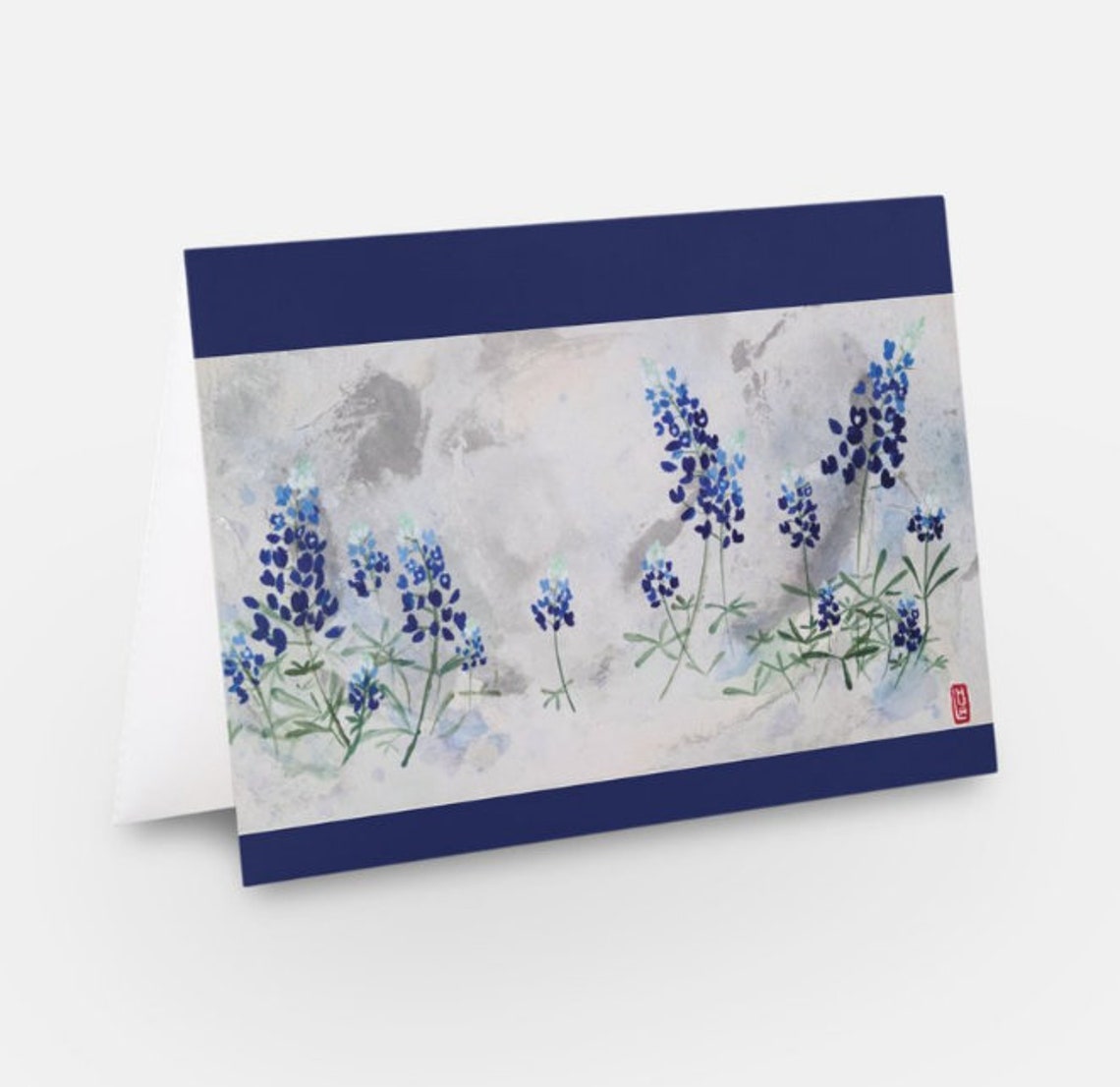Bluebonnet Blank Greeting Card, Set of 4, Bluebonnet Cards, Texas ...