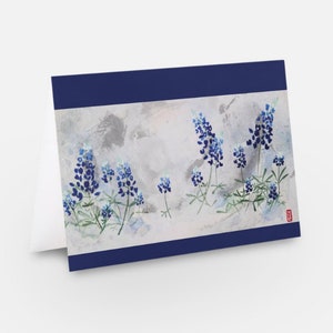 Bluebonnet Blank Greeting Card, Set of 4, Bluebonnet Cards, Texas ...