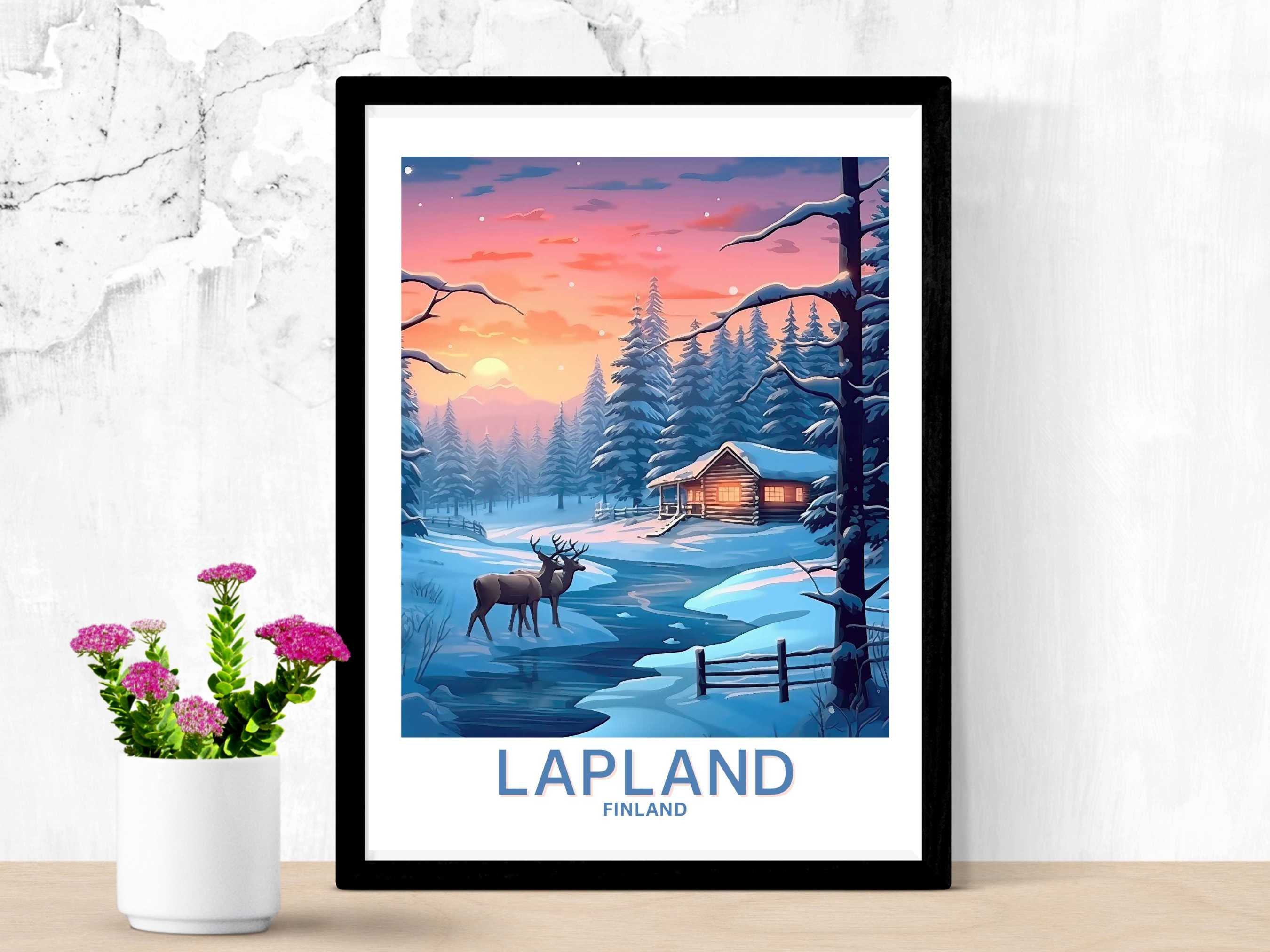Lapland Printable Poster, Lapland Print, Digital Download, Lapland ...