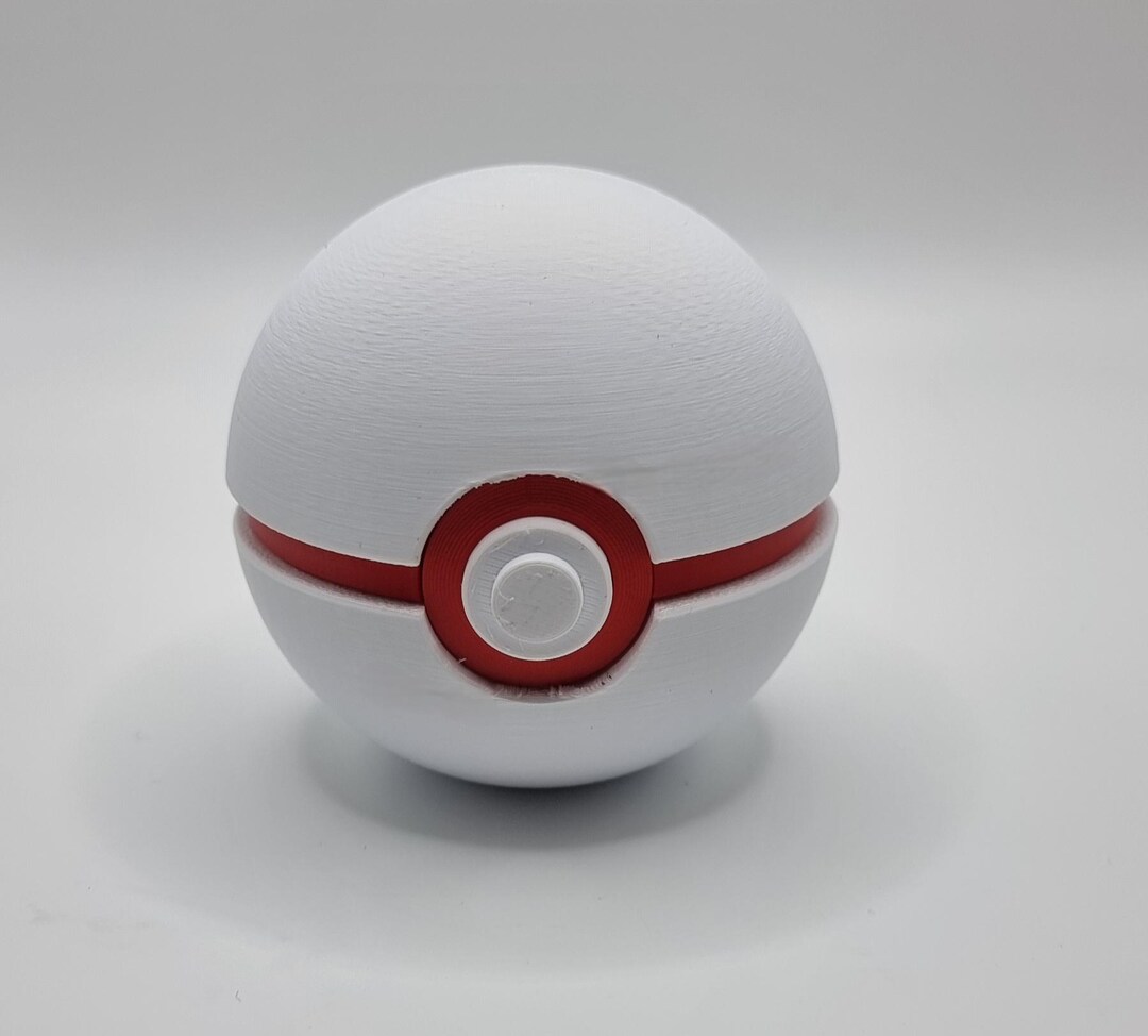 Pokemon Premier Ball Pokeball 3D Printed Cosplay / Prop Display Piece ...