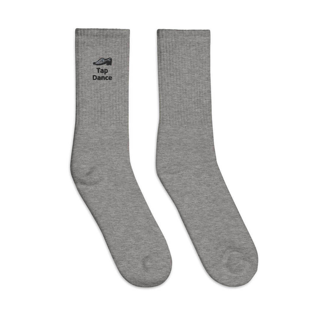 Tap Dance & Shoe Embroidered Socks - Etsy
