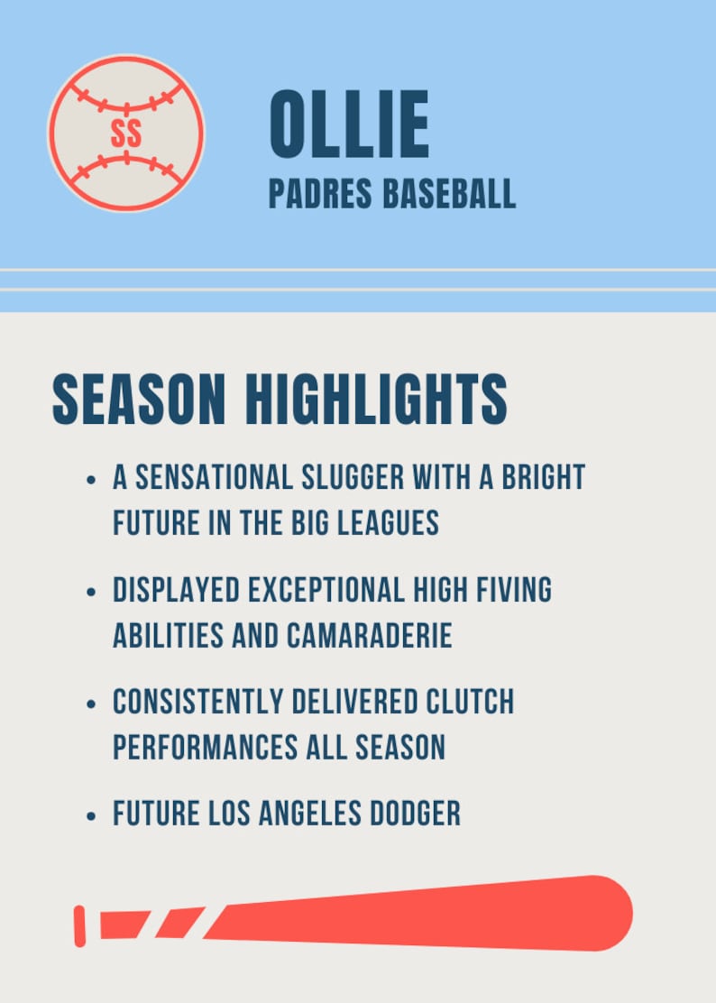 Classic Customizable Little League Baseball Trading Card | Editable ...