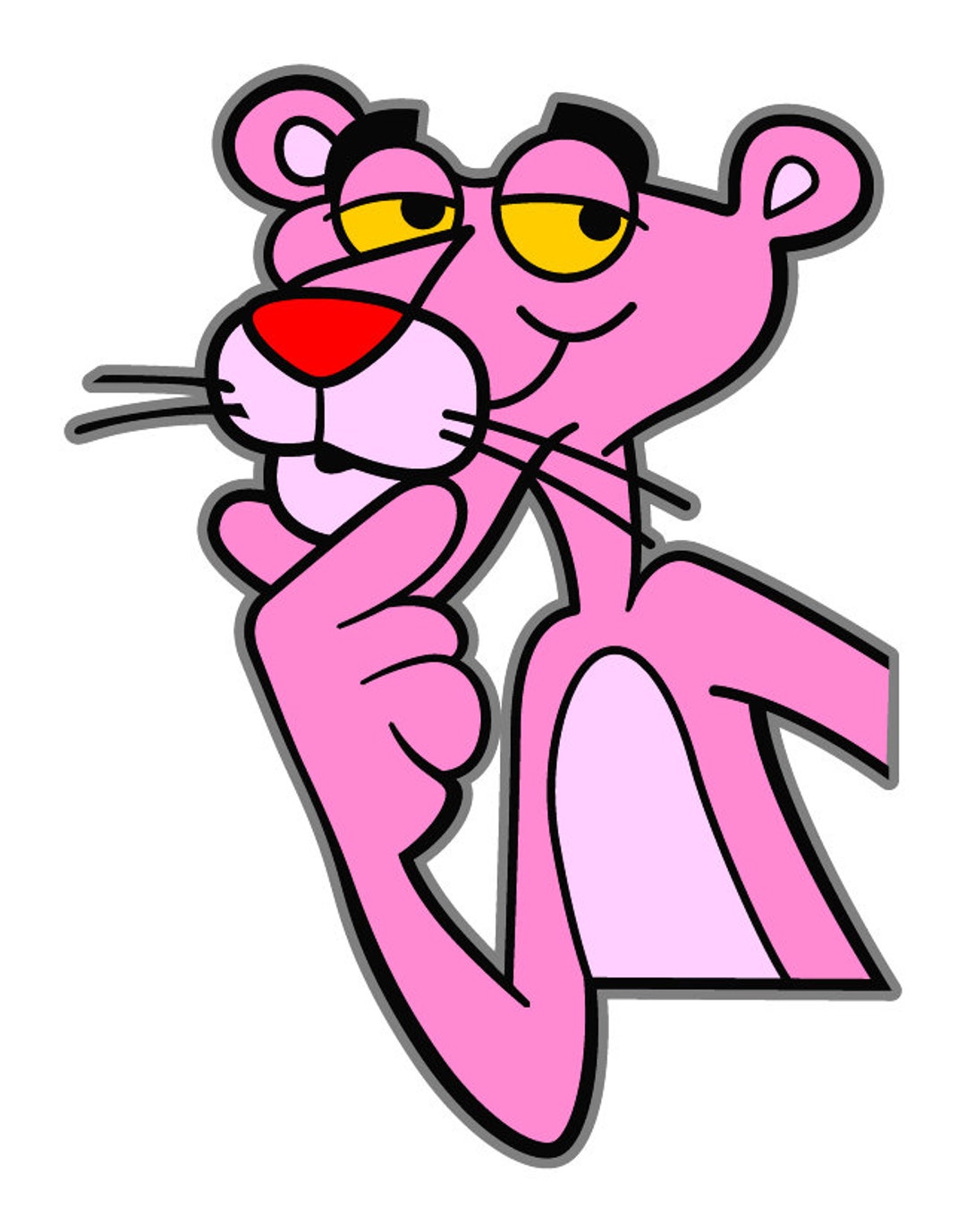 Pink Panther THINKING Sticker / Vinyl Decal 10 Sizes FREE Shipping - Etsy