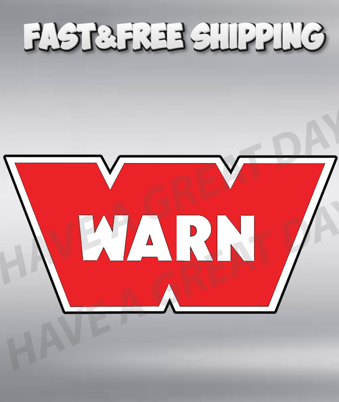 Warn Industries Sticker Logo Vinyl Decal / Sticker 10 Sizes Free ...
