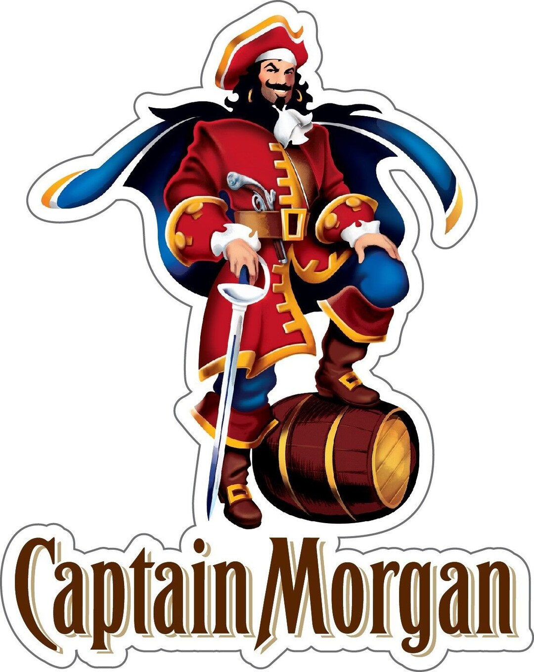 Captain Morgan Run Vinyl / Sticker 10 Sizes Tracking FREE SHIPPING - Etsy