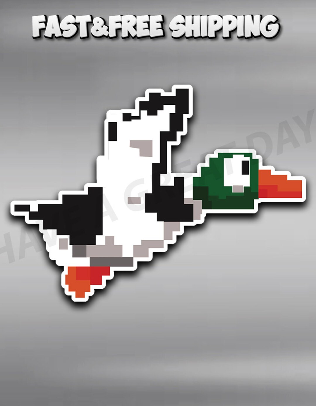 Nintendo NES 8-bit Duck Hunt Vinyl Decal Sticker Emblem / Sticker 10 ...