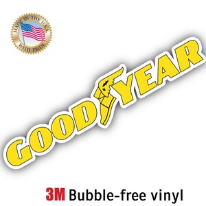 Goodyear Tires Yellow Main Logo Decal / Sticker 10 Sizes FREE Shipping ...