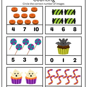 Sweet and Spooky Halloween Math Activity Printable Worksheets ...