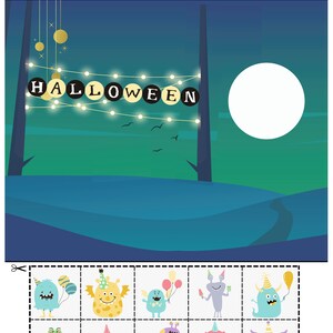 Sweet and Spooky Halloween Cut-and-paste Printable Worksheets ...