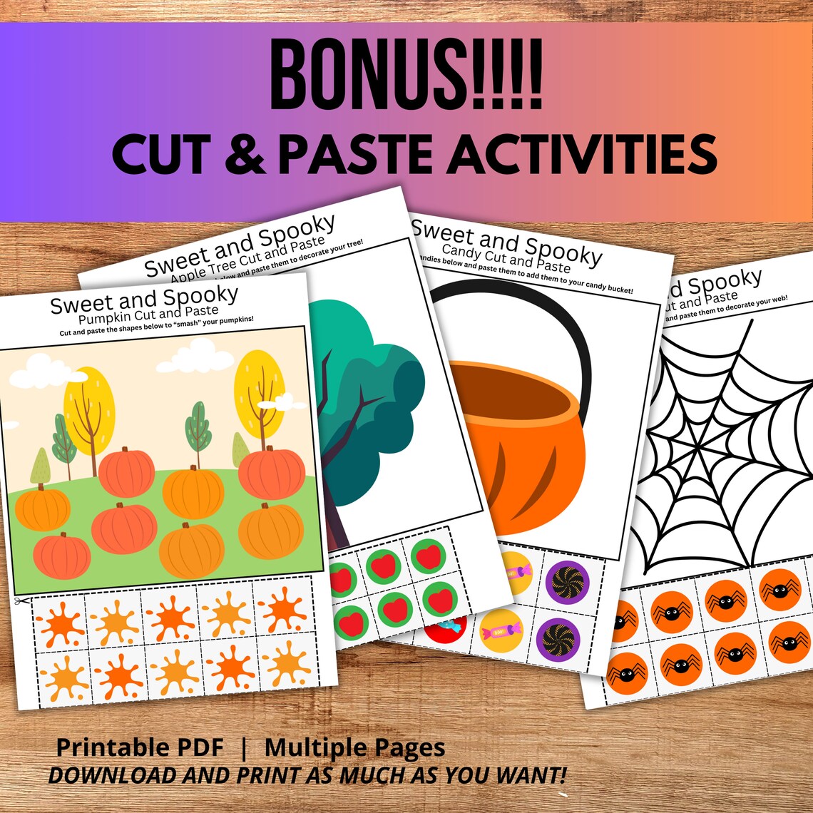 Sweet and Spooky Halloween Math Activity Printable Worksheets ...
