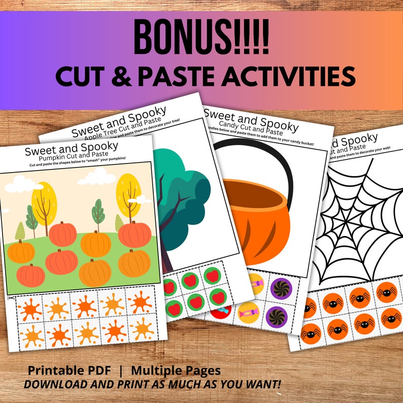 Sweet and Spooky Halloween Math Activity Printable Worksheets ...