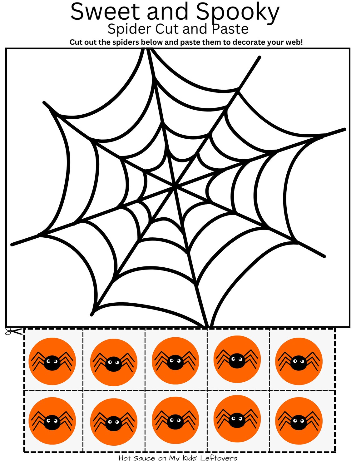 Sweet and Spooky Halloween Cut-and-paste Printable Worksheets ...