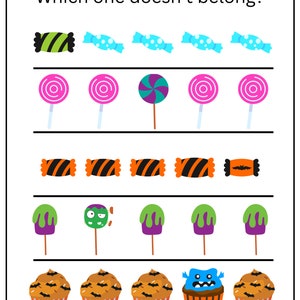 Sweet and Spooky Halloween Math Activity Printable Worksheets ...