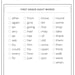 First Grade Sight Word Tracing Printable Worksheets / Tracing ...