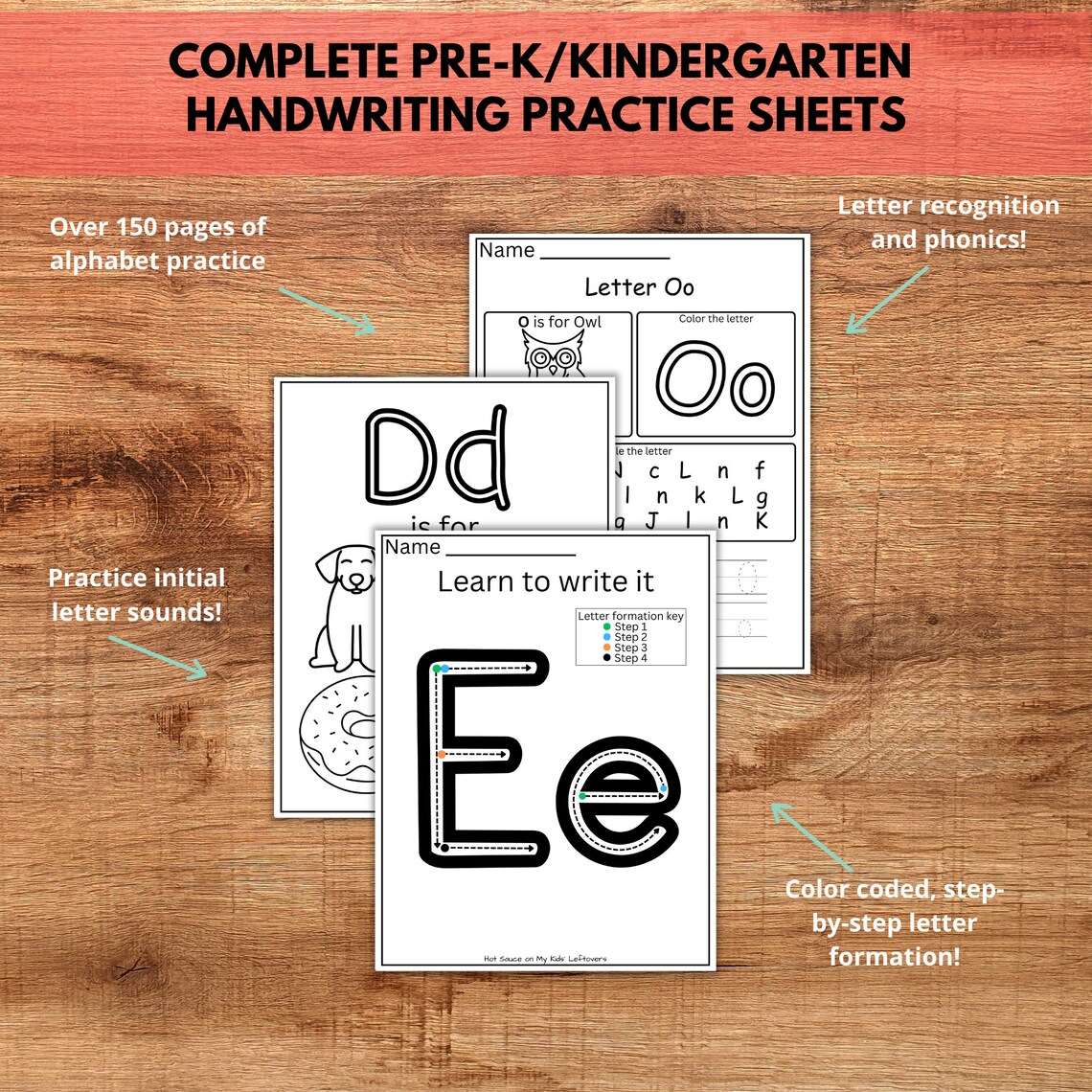 200 Printable Letter Number and Sight Word Tracing Worksheets ...