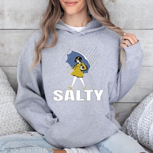 Salty Girl Hoodie: Retro Vintage Graphic Women’s Casual Pullover - Etsy