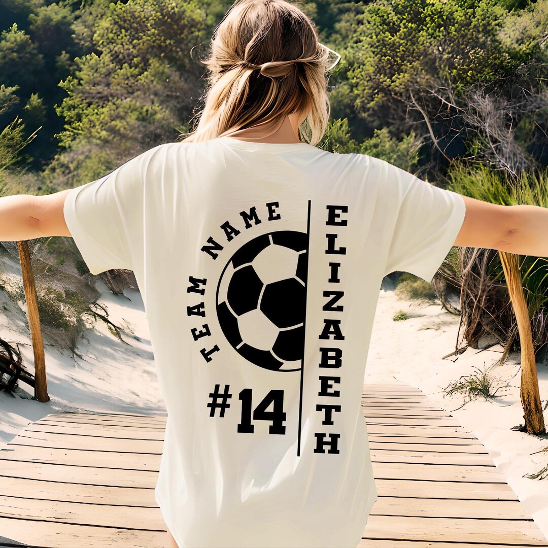 Custom Soccer Team Shirt: Personalized Soccer Ball Design - Etsy