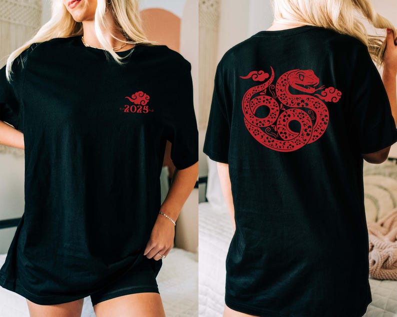Year of the Snake T-shirt: Chinese New Year 2025 Zodiac Tee - Etsy