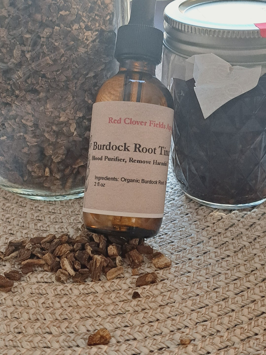 2 Fl Oz Burdock Root Herbal Extract, Burdock Root Herbal Tintures ...