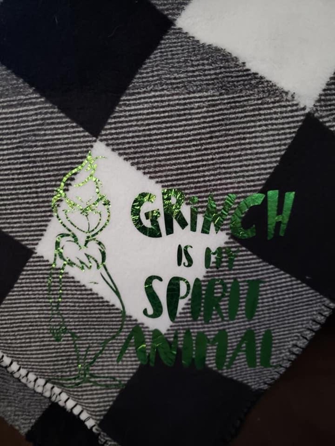 Grinch Throw Blanket - Etsy