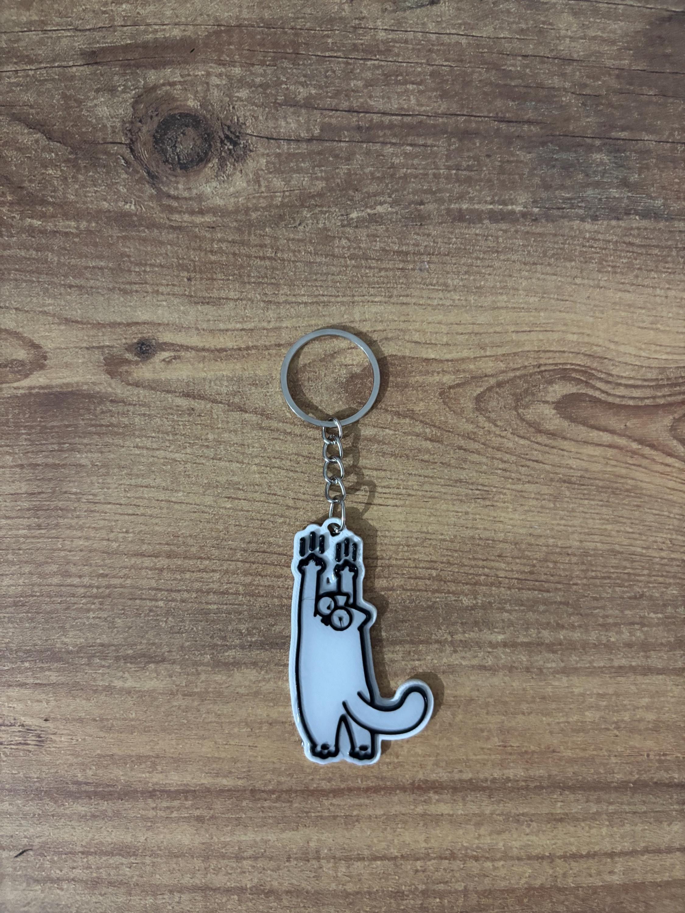 Cat Keychain Set of 4 – Cute Kitty Bag Charm, Gift for Cat Lover - Etsy