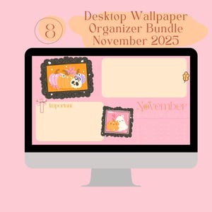 Desktop Organizer Wallpaper November 2025 - Etsy