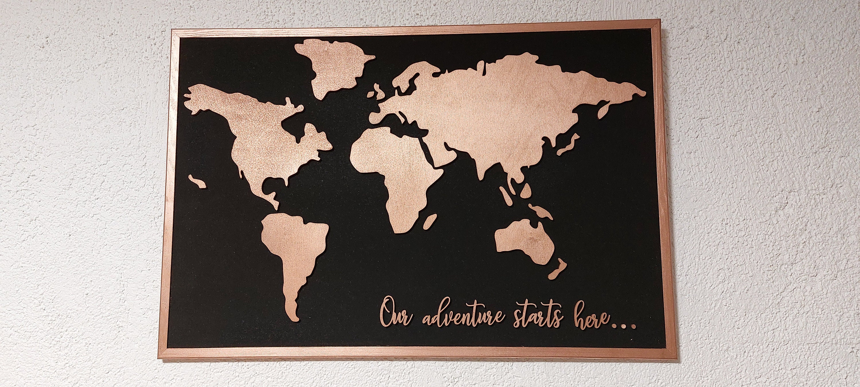 Wall Decor /world Map/ - Etsy