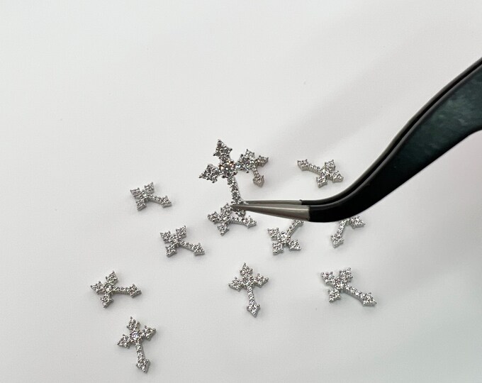 Small Edged Diamond Cross 6pcs - Etsy