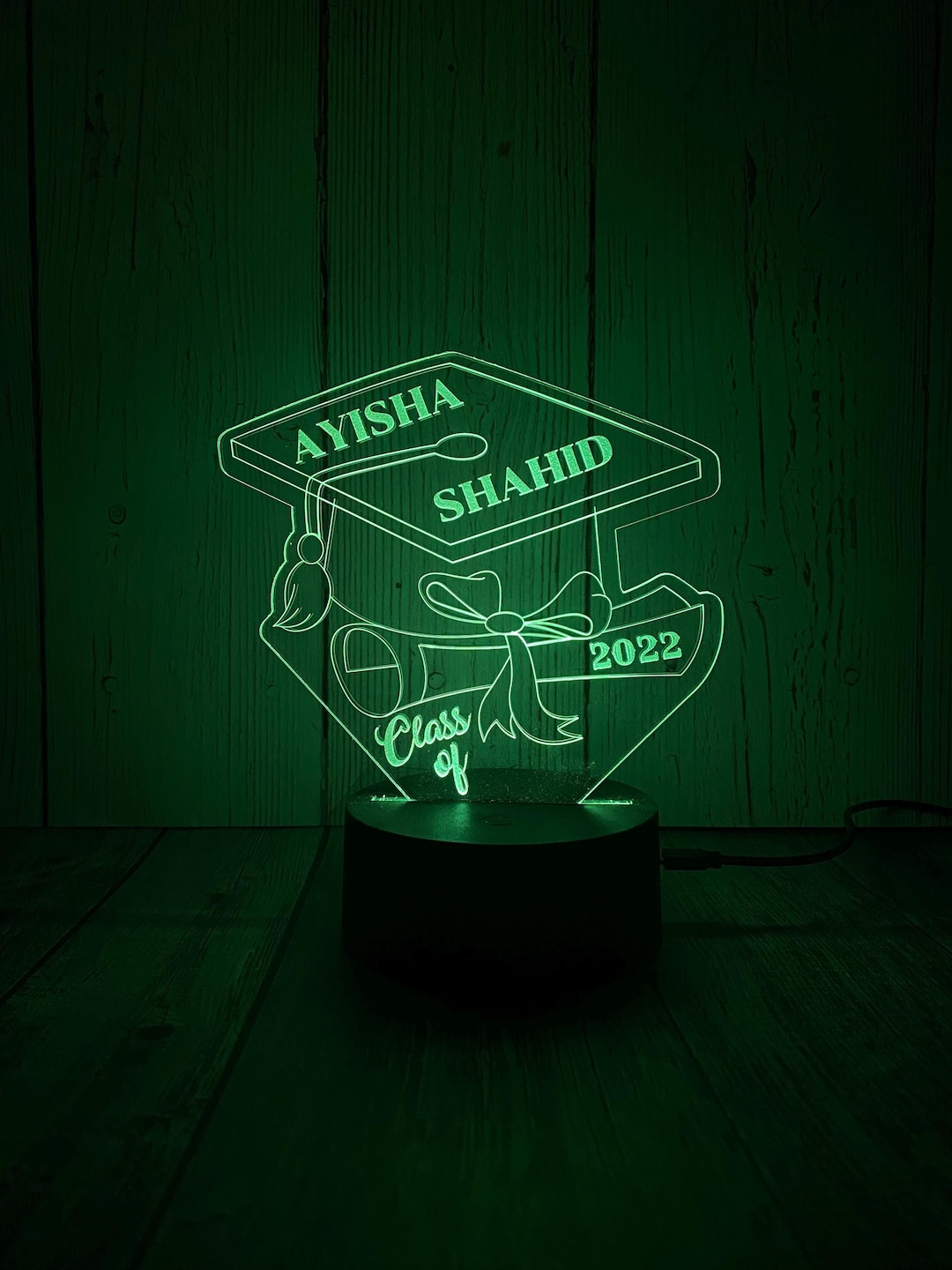 Custom Graduation LED Light Led Lamp 3d LED Gift for Kids Christmas ...