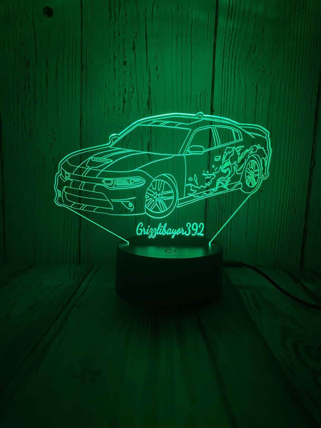 Personalized Dodge Charger LED Light Led Lamp 3d LED Multicolor Gift ...