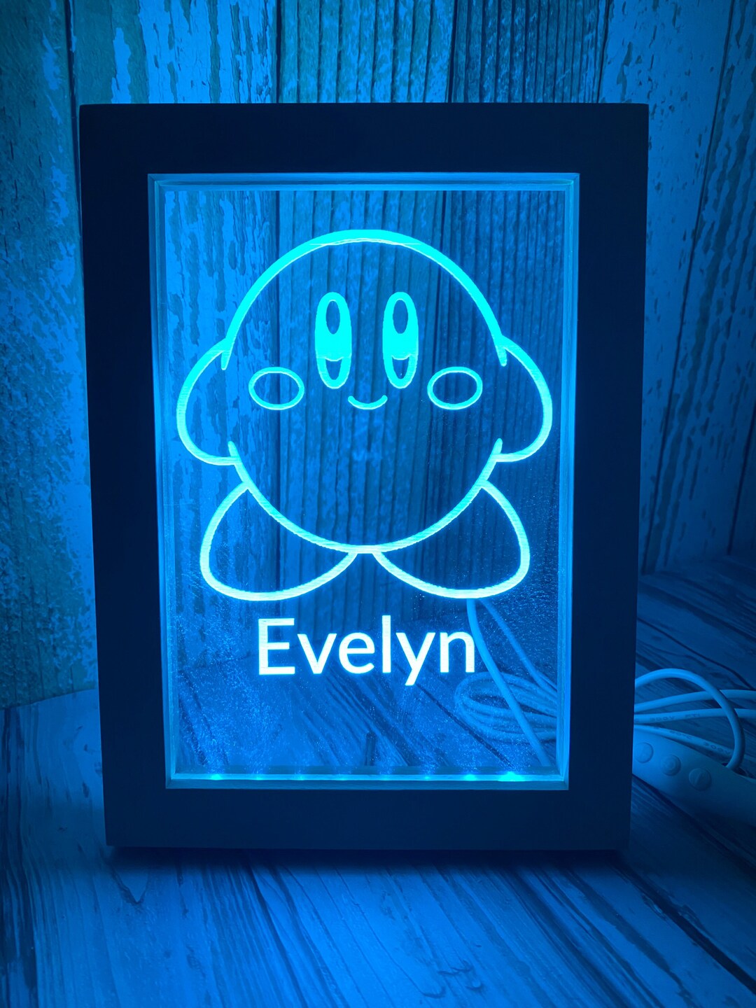 Kirby Personalized LED Table Lamp, Multicolor 3d Illusion Night Light ...