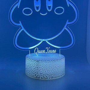 Kirby Personalized LED Table Lamp, Multicolor 3d Illusion Night Light ...
