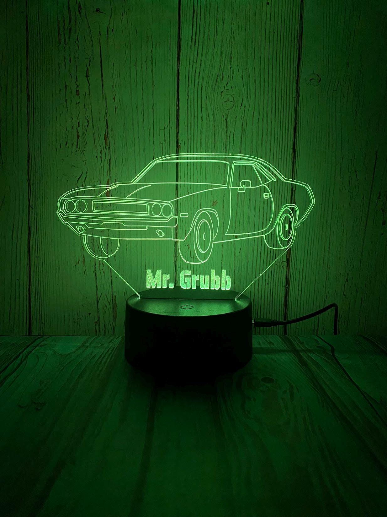 Personalized Dodge Challenger LED Light Led Lamp 3d LED Multicolor Gift ...
