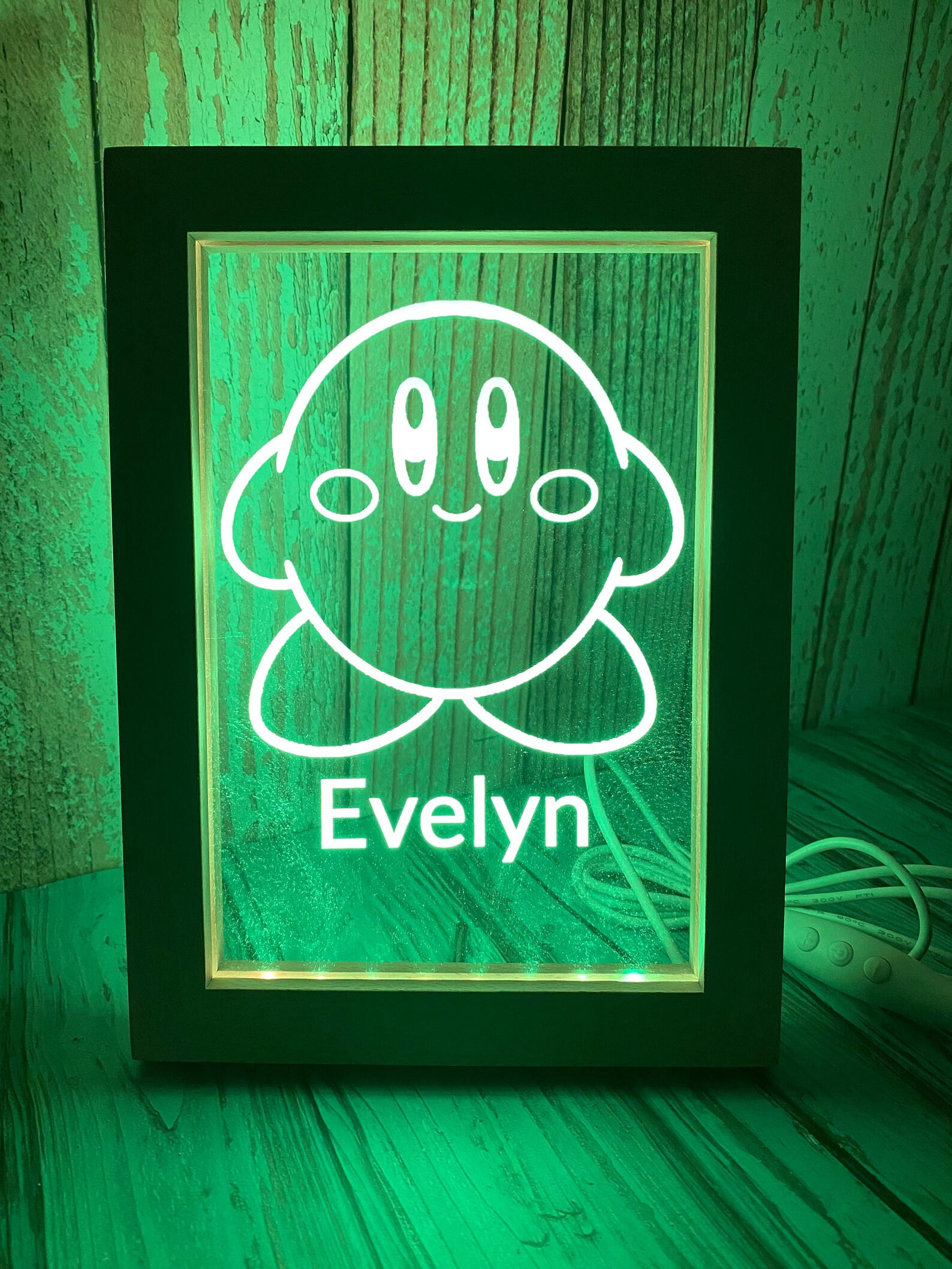 Kirby Personalized LED Table Lamp, Multicolor 3d Illusion Night Light ...