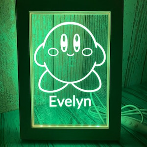 Kirby Personalized LED Table Lamp, Multicolor 3d Illusion Night Light ...