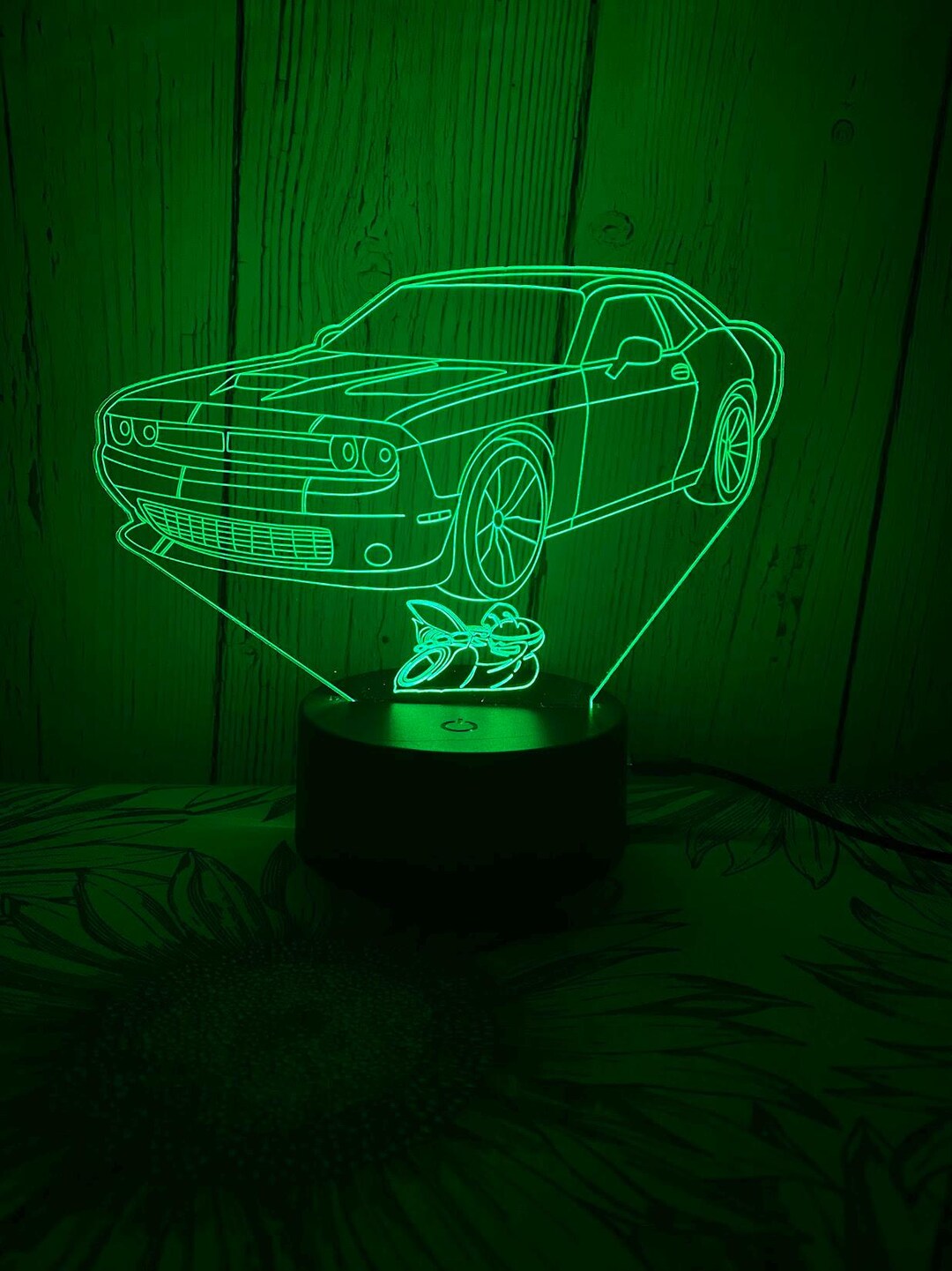 Personalized Dodge Challenger LED Light Led Lamp 3d LED Multicolor Gift ...