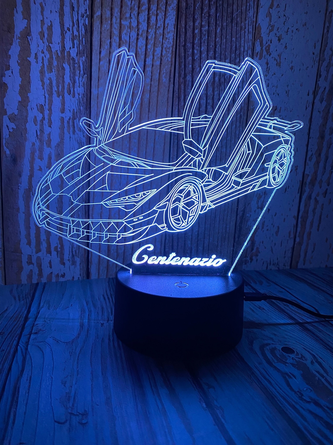 Personalized Multicolor Lamborghini Centenario LED Light Lamp 3d LED ...