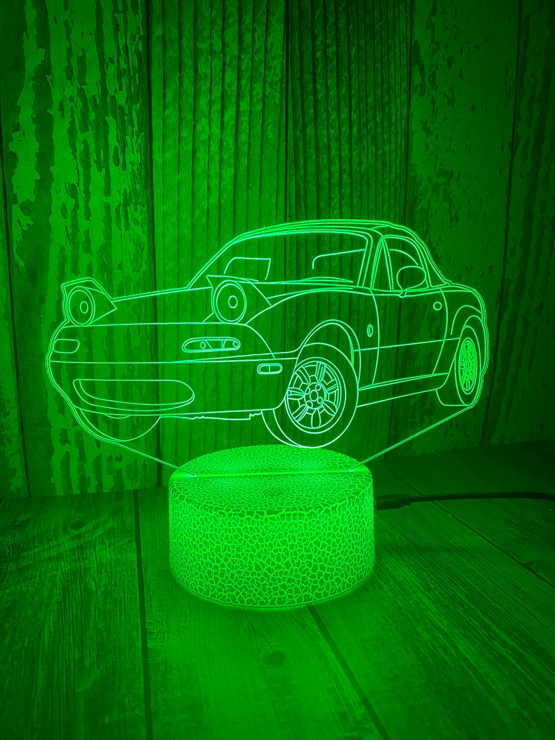 Personalized Multicolor Mazda Miata MX 5 LED Light Lamp 3d LED ...