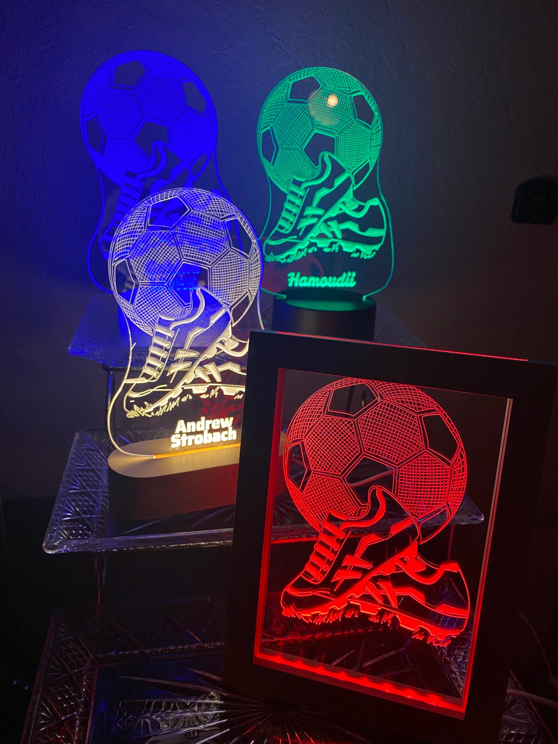 Personalized Lady Justice Statue 3D Led Lights Table Lamp as Law ...
